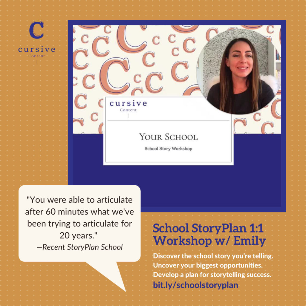 School StoryPlan Workshop | Cursive Content
